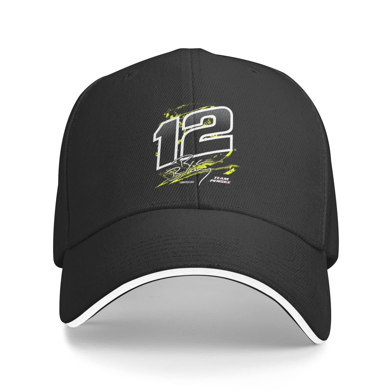 Ryan Blaney 12 Baseball Cap Sports Beach Sun Classic Back Buckle Brim Adjustable Hat Travel
