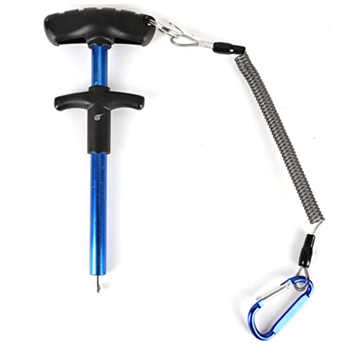 Tuimiyisou Fish Hook Remover Combo Kit Digital Fish Scale Handheld Electronic Floating Fish Clamp Fishing Lanyard Hook Removal Kit Blue 1 Set Fishing Accessories-Tools
