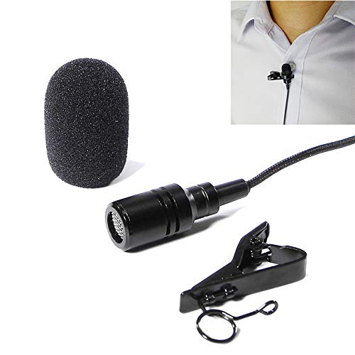 XIAOMINDIAN USB Stereo External Microphone High Fidelity Microphone for GoPro Hero 4 3 3 Plus Action Camera (Color : Black)