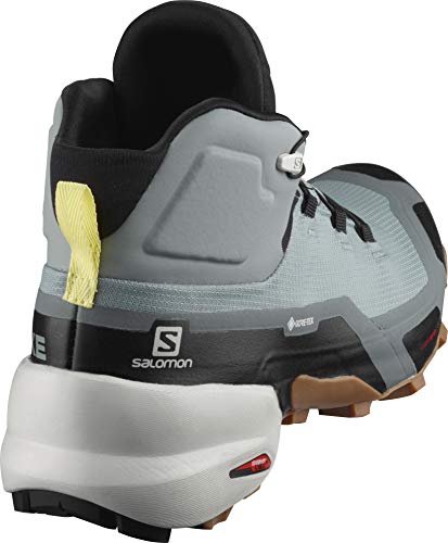 Salomon Cross MID Gore-TEX Hiking Boots for Women, Lead/Stormy Weather/Charlock, 6