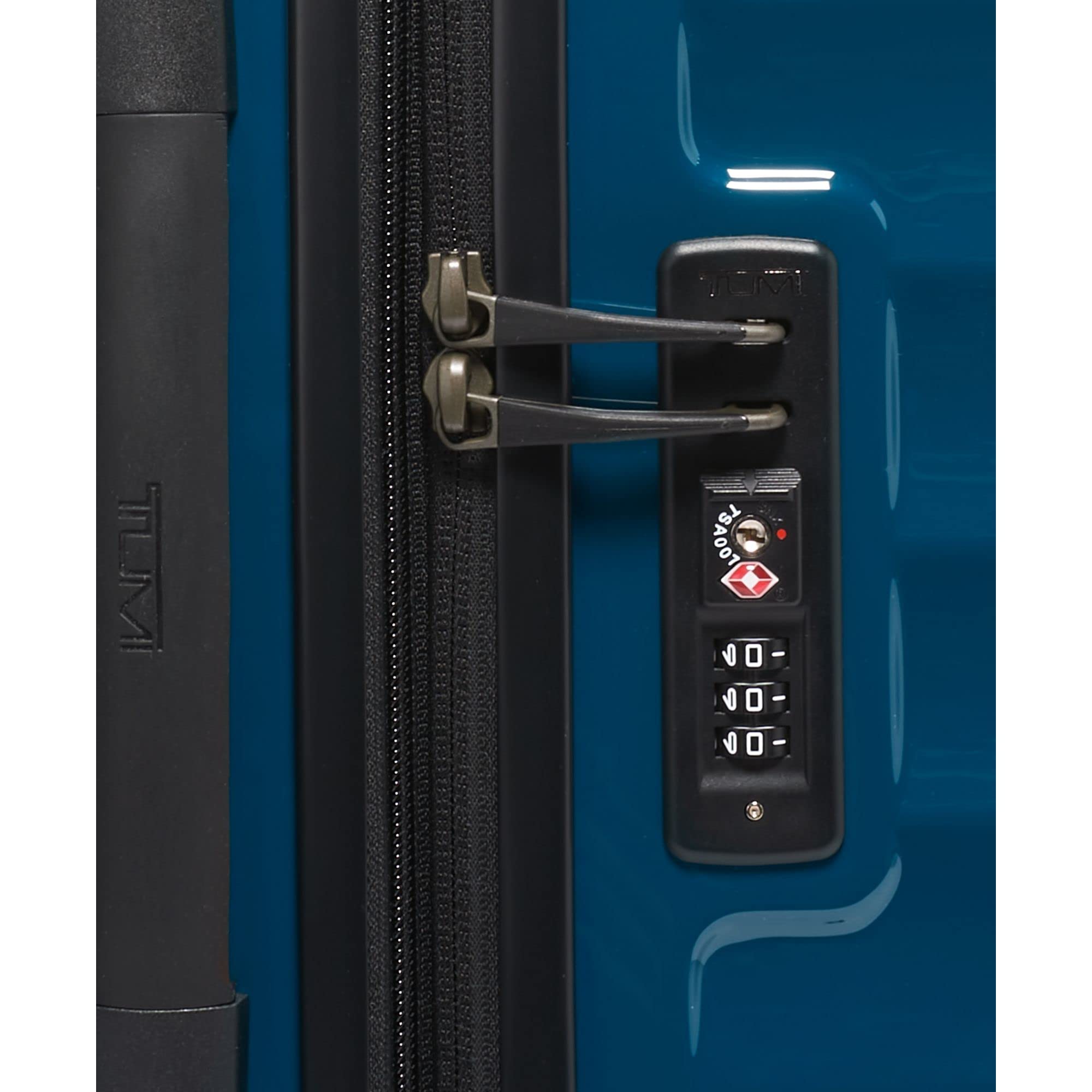 TUMI - 19 Degree Extended Trip Expandable 4-Wheeled Packing Case - Hard Side Suitcase with Spinner Wheels - Spacious International Travel Luggage with Secure Storage - Dark Turquoise