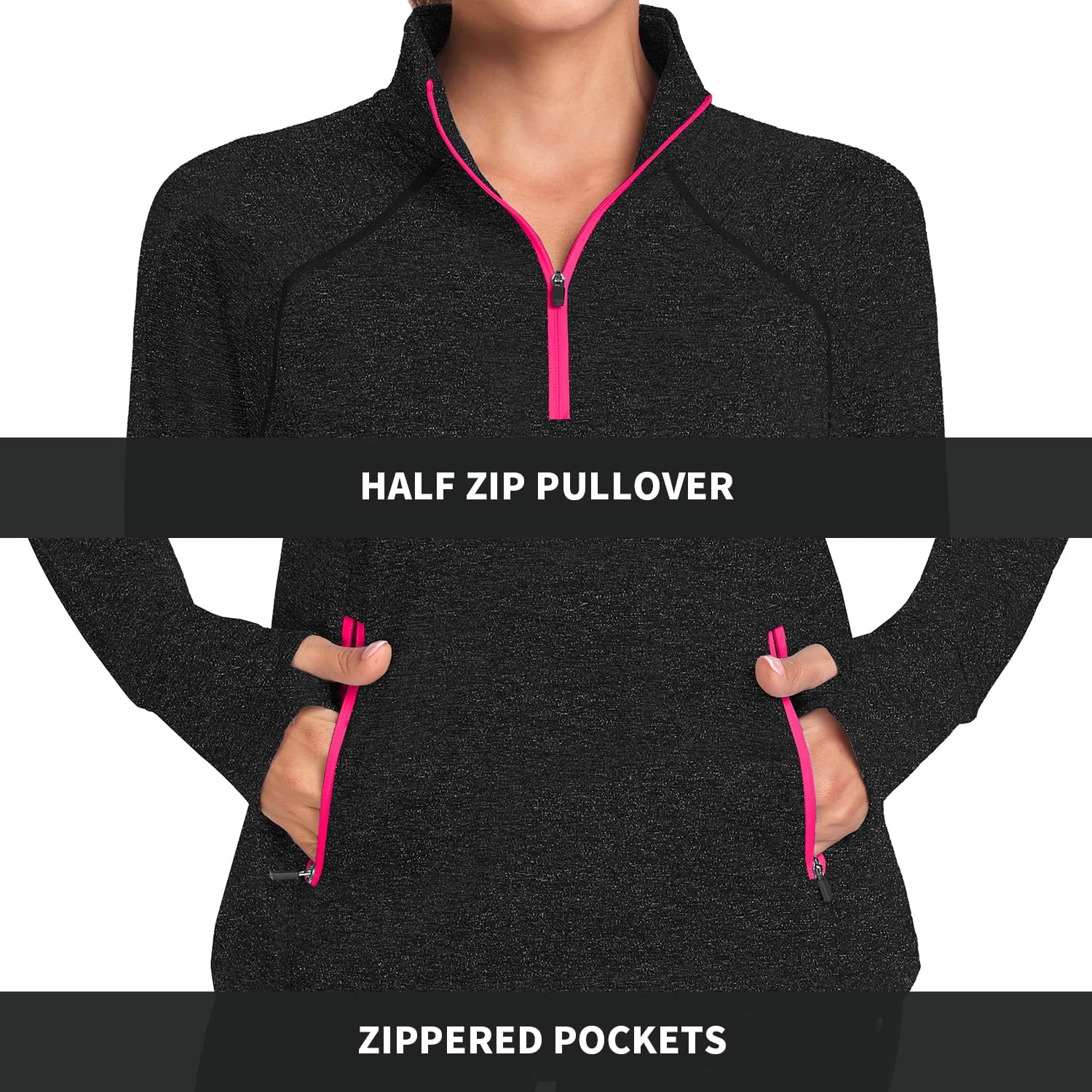 Women's Long Sleeve Hoodie Shirts Quick Dry Lightweight Hiking Outdoor Shirt Athletic Workout Tops(Blue, Medium)