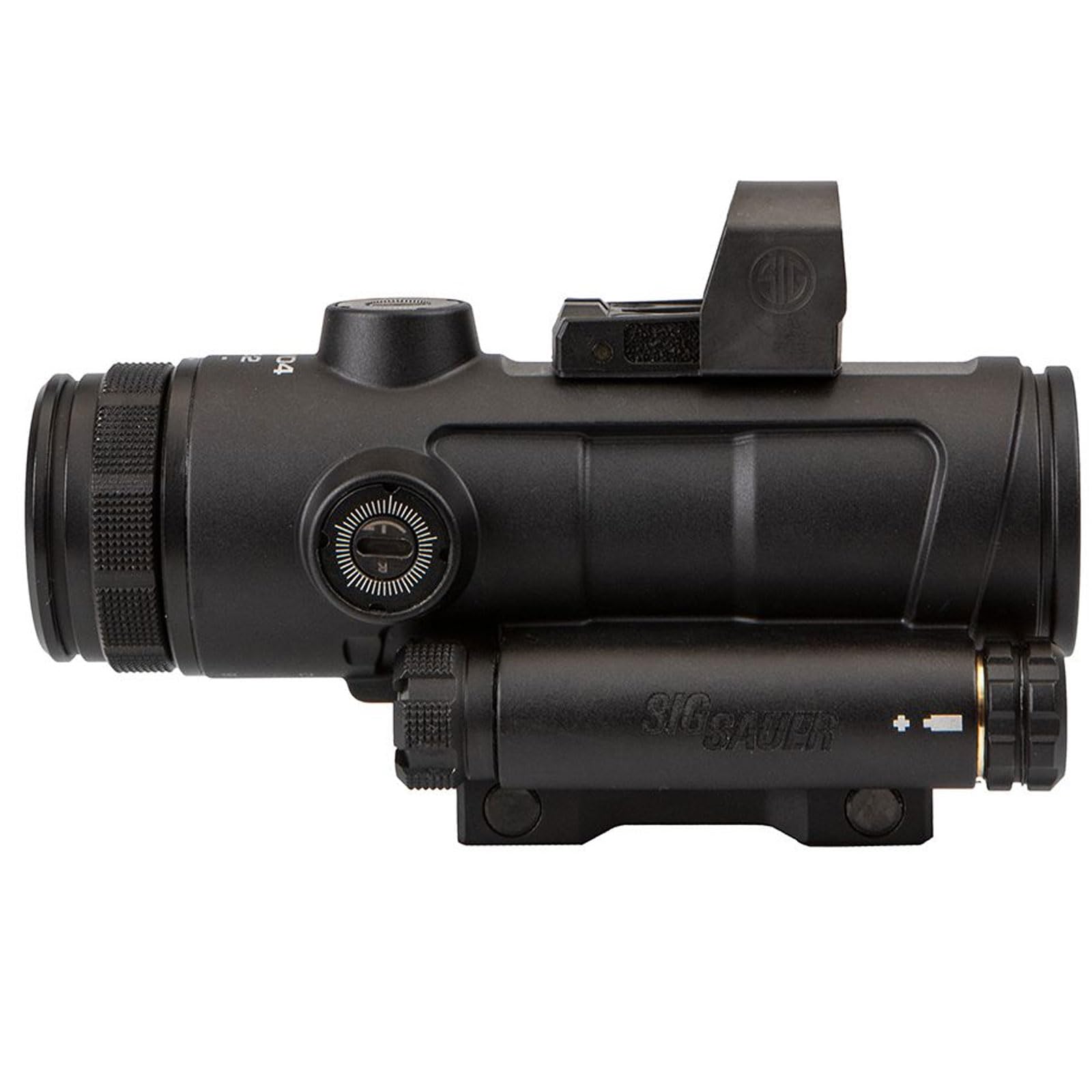 Sig Sauer BRAVO4 Battle Pack | Tactical Hunting Shooting Durable Waterproof Fogproof Illuminated 5.56/7.62 Horseshoe Dot Reticle 4X32MM Optic Sight | ROMEOZero Sight & Accessories Included
