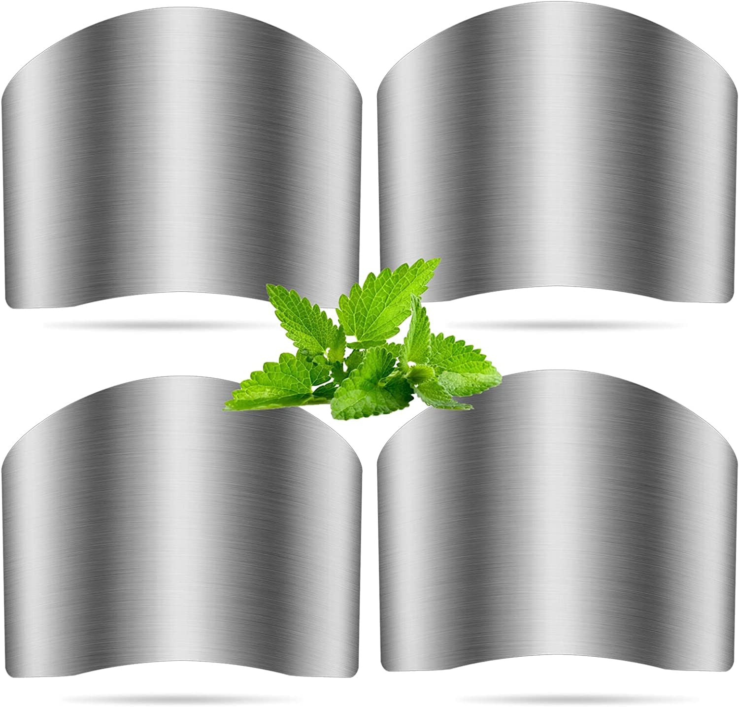 WAGA Kitchen Finger Protector, Finger Guards for Safe to Slice Vegetables Fruit, Stainless Steel Finger Hand Protector for Cutting Meat Chef Kitchen Tool Gadgets