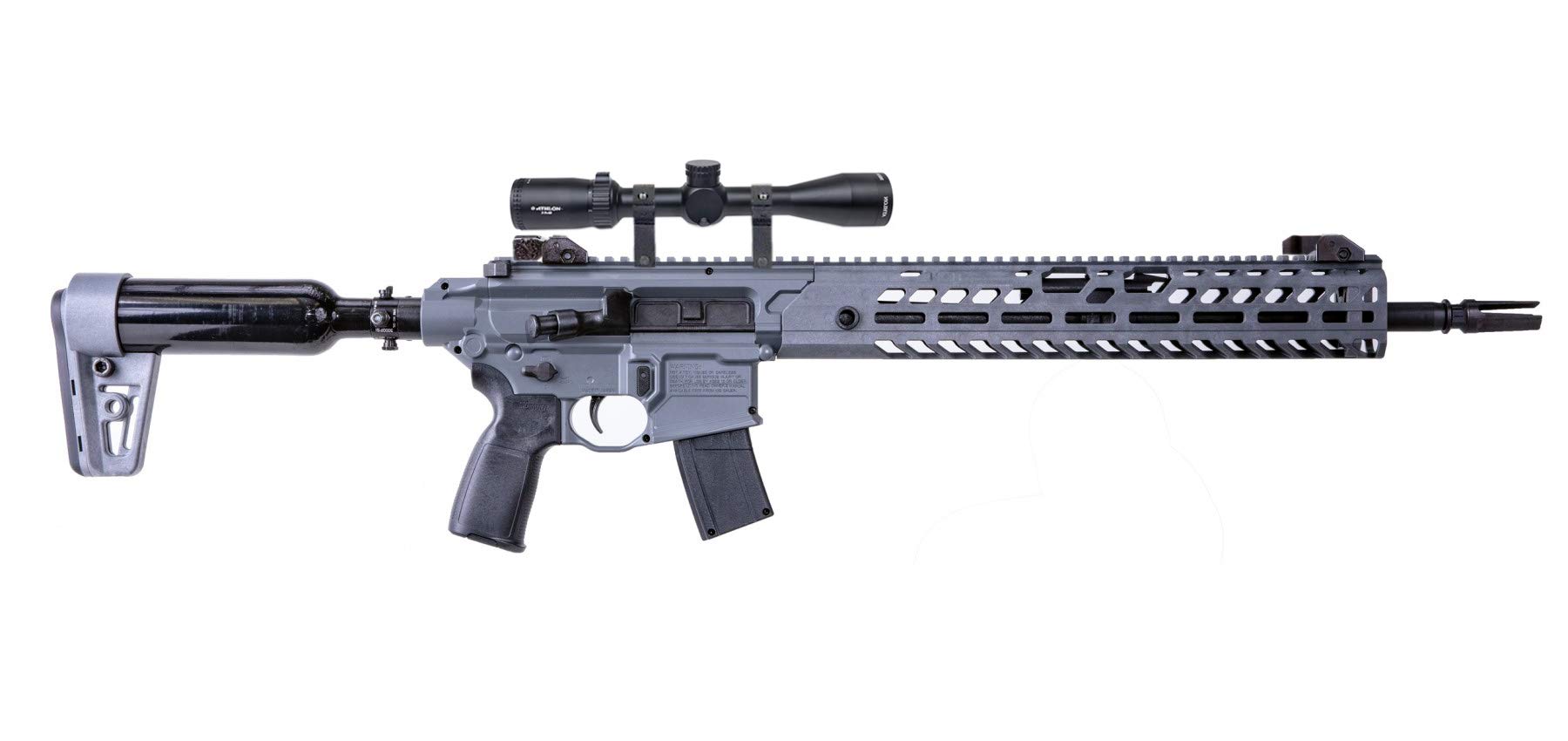 Sig Sauer Virtus .22 Cal PCP Air Rifle with 3-9x40 Riflescope w/Rings Set, Spare Mag (w/3belts), Lens Cleaning Pen and .22 x250 Pellets Bundle