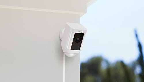 Ring Spotlight Cam Wired X White - lifetime video recording, 3-year device warranty, dedicated tech support - Distributor Bundle