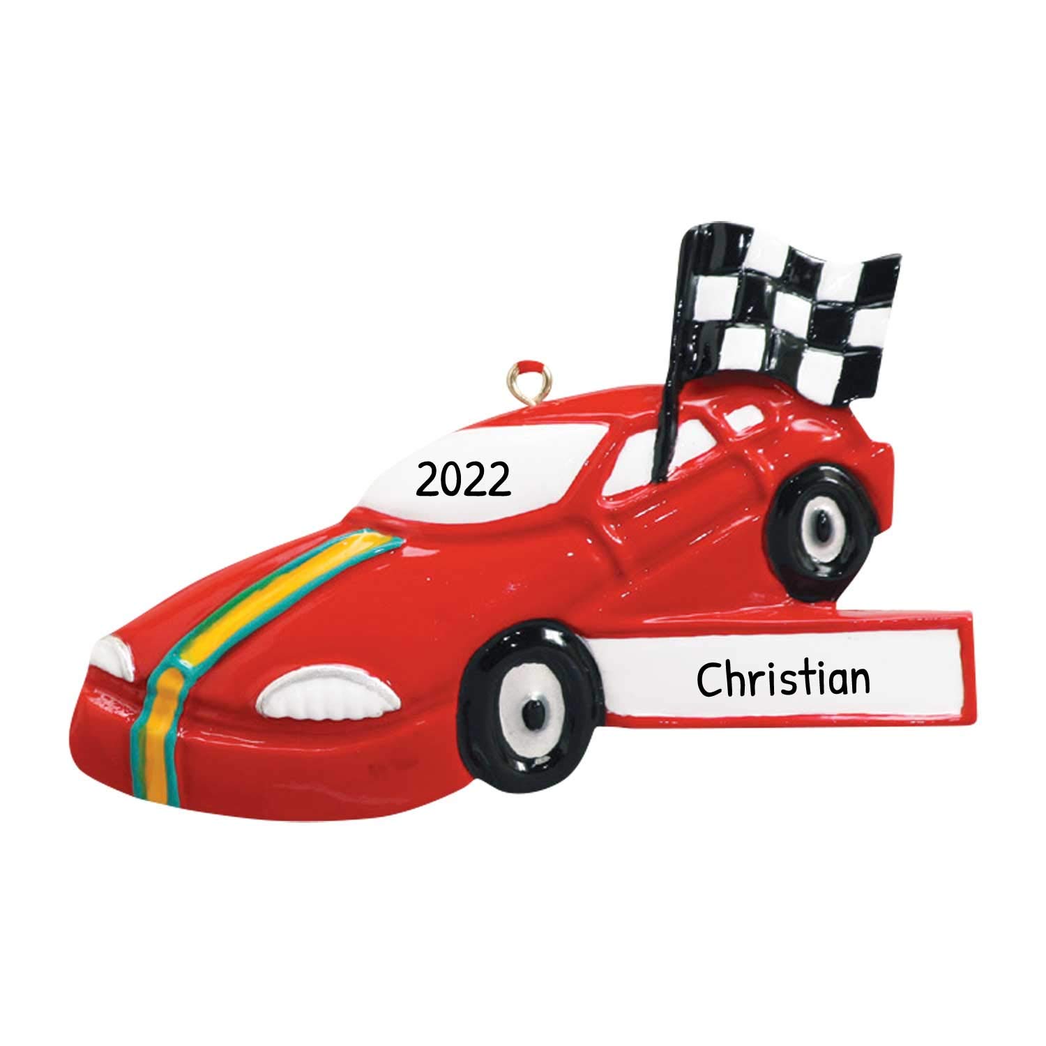 Personalized Christmas Ornaments - Vehicle Christmas Decorations Car Ornament Customized Race Car Christmas Ornament Red Car Ornament Gift for Drivers Racing Ornament Cars Ornaments for Christmas Tree