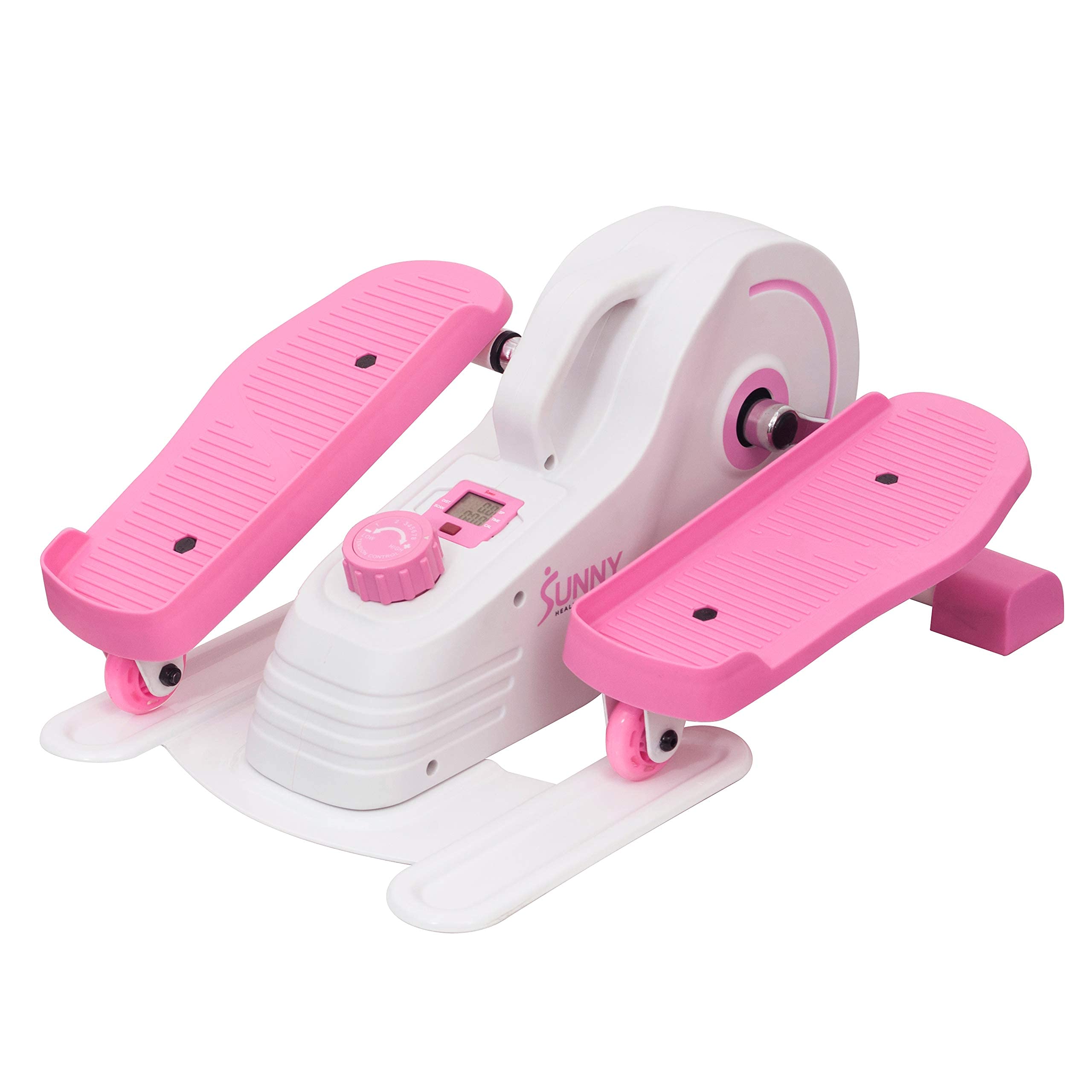 Sunny Health & Fitness Pink Under Desk Elliptical Machine - P2030 (Renewed)