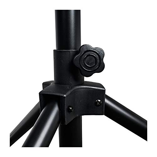 Sound Town DJ Lighting Stand - Adjustable Height, 10.3 ft Tall, with T-Bar and Tripod Base (STLS-010)