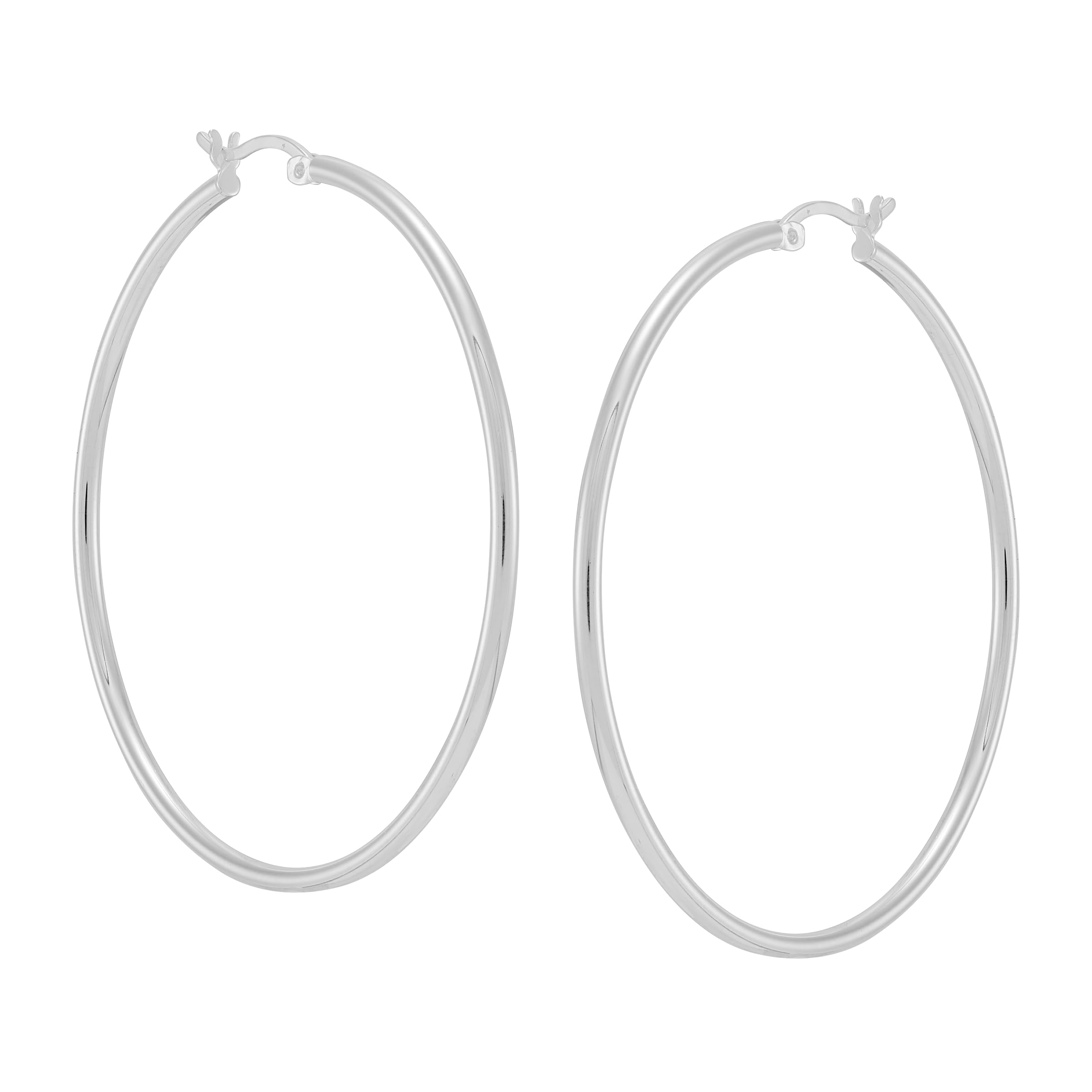 Silpada 'Mirrored Dreams' Hoop Earrings in Sterling Silver