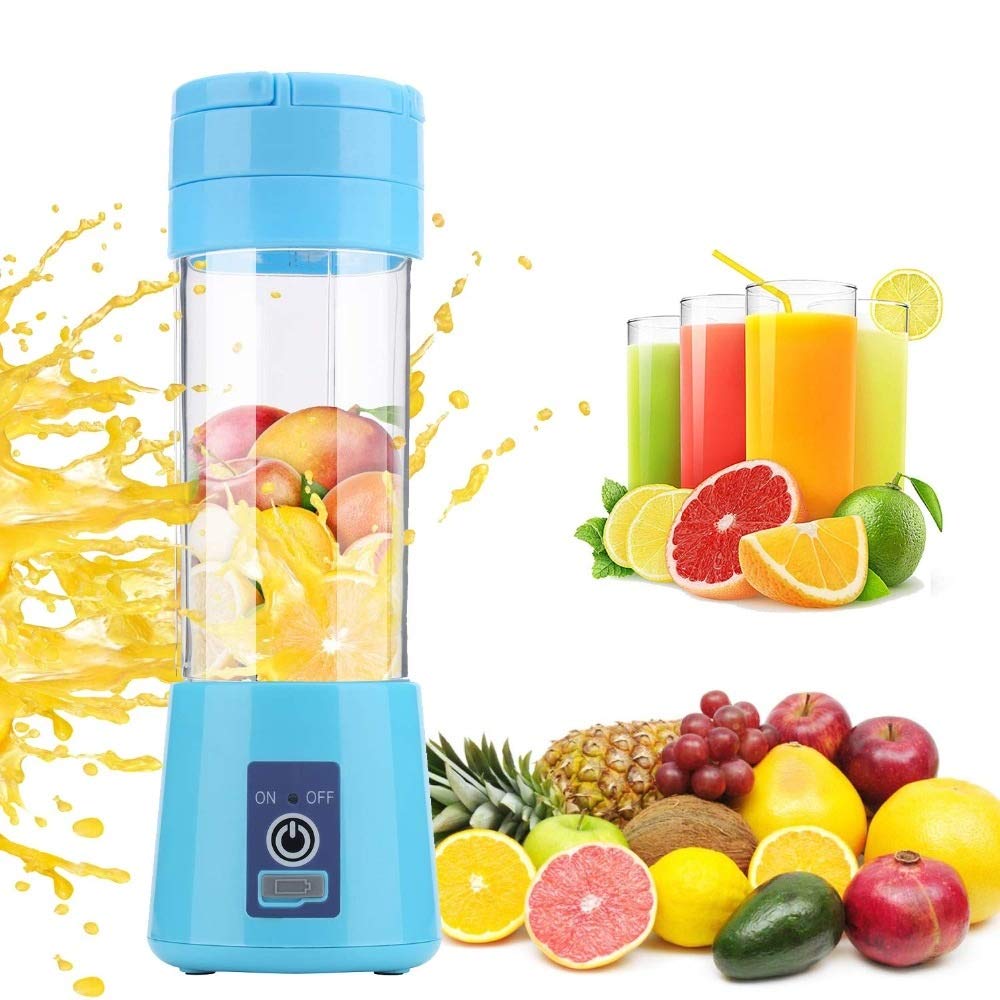 Portable Blender, Personal Mixer Fruit Rechargeable with USB, Mini Blender for Smoothie, Fruit Juice, Milk Shakes.