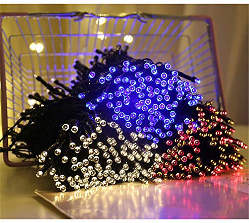 Solar String Lights, 400 LED 144ft July 4th Lights String, Outdoor String Lights, Independence Day Lights String 8 Modes Waterproof Outdoor Decor for Home Party Garden Patio Yard Holidday Lawn R/W/B