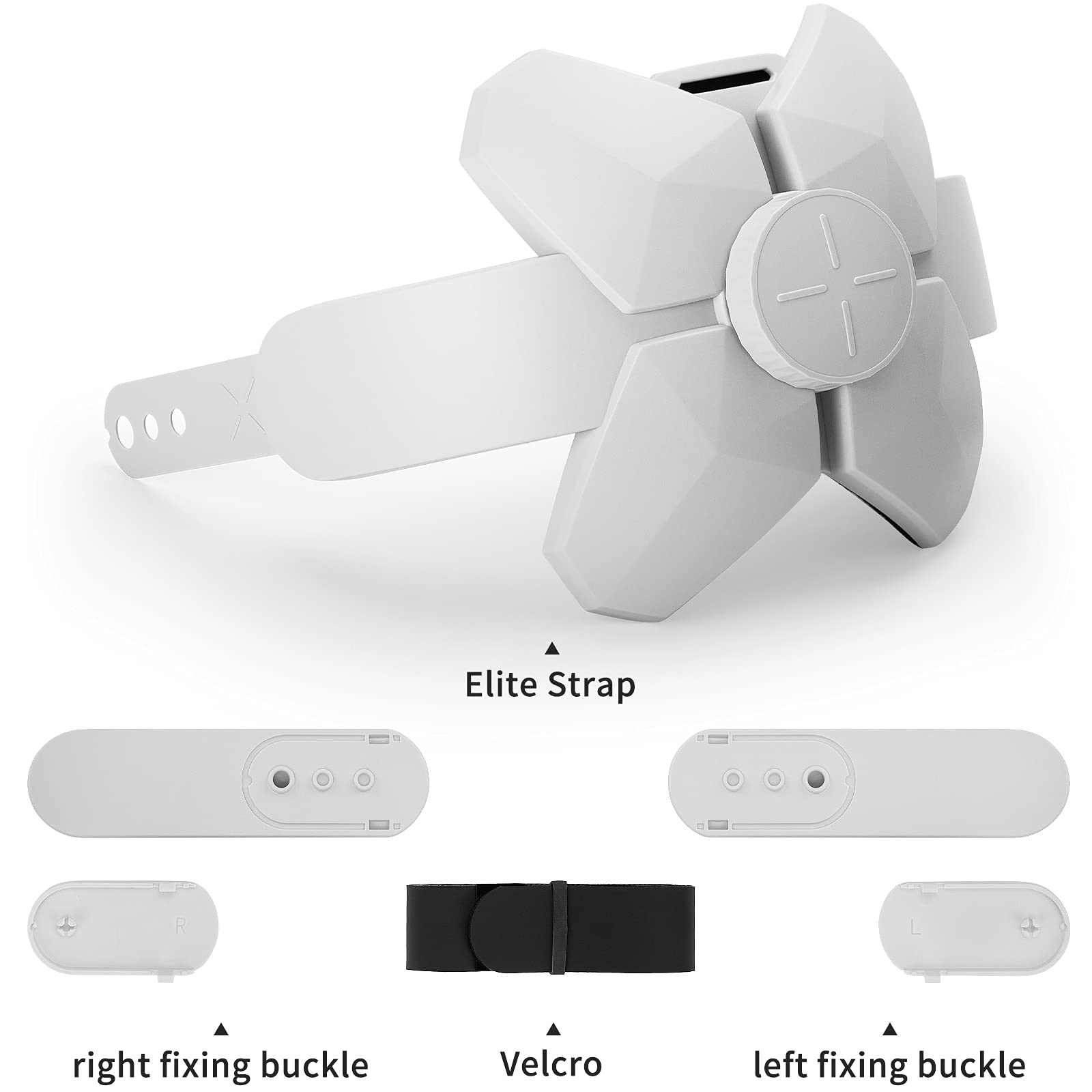 YINKE Elite Strap for Oculus Quest 2, Head Strap Replacement Quest 2 Accessories- Using VR Adjustable, Comfortable Support Design to Reduce Pressure
