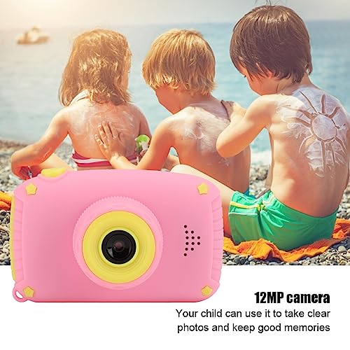 Srliya Portable Bunny Digital Camera, Portable ABS Children Digital Camera 12MP 2.0-Inch HD Color Screen Gift Toy for Child