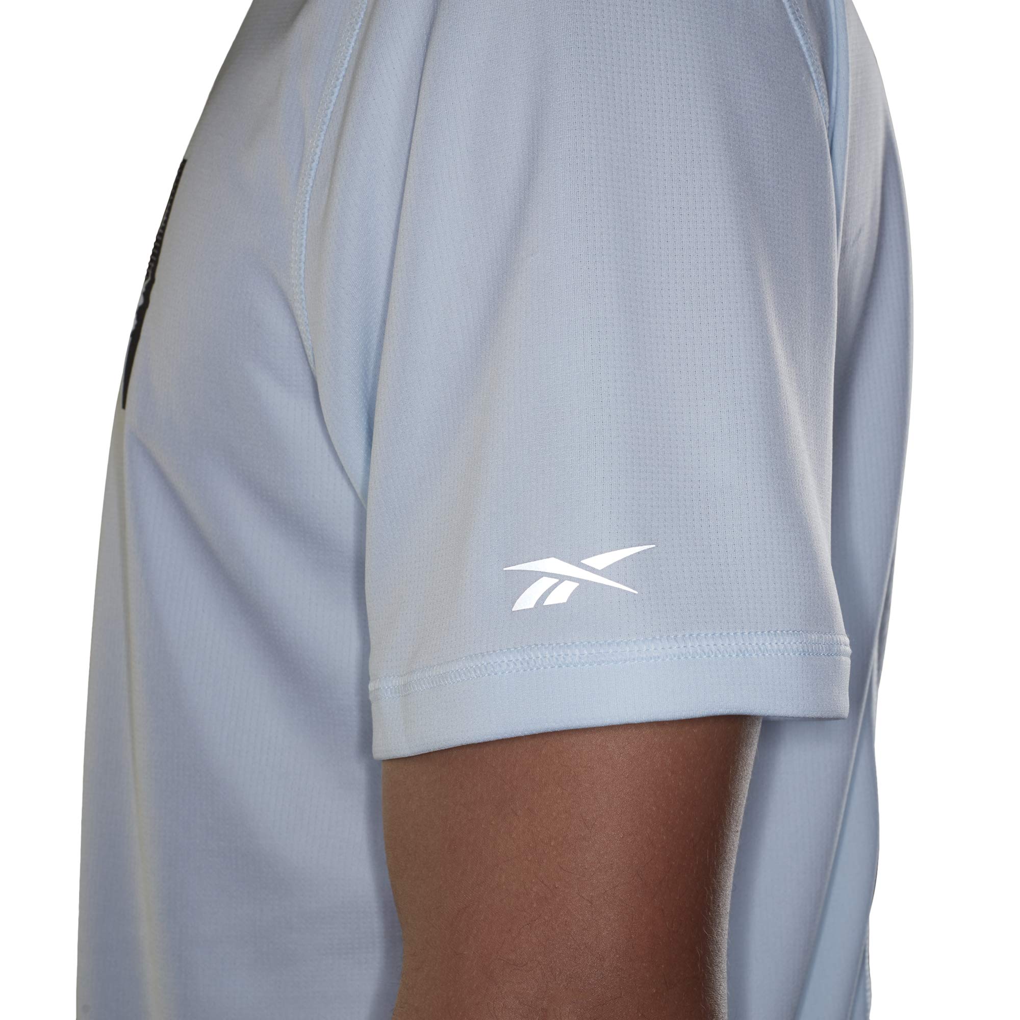 Reebok Running Essentials Graphic Tee, Glass Blue, L