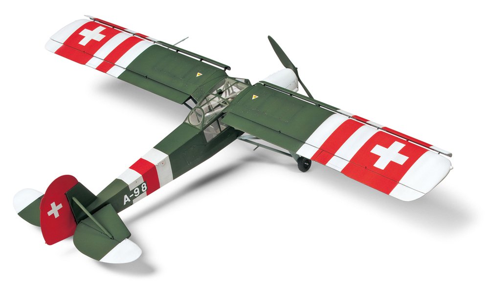 Tamiya Fieseler Fi 156 Storch Plastic Model Kit, 1/48 Scale, Black