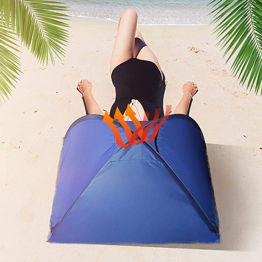 Ridecle Pop Up Beach Tent Sun Shelter Instant Automatic Portable Sport Umbrella Small Sun Beach Shader Beach Shelter Sun Protection for Face While Sunbathing