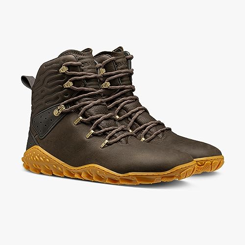 Vivobarefoot Tracker Forest ESC, Mens Leather And Wool Hiking Trainers With Barefoot Sole