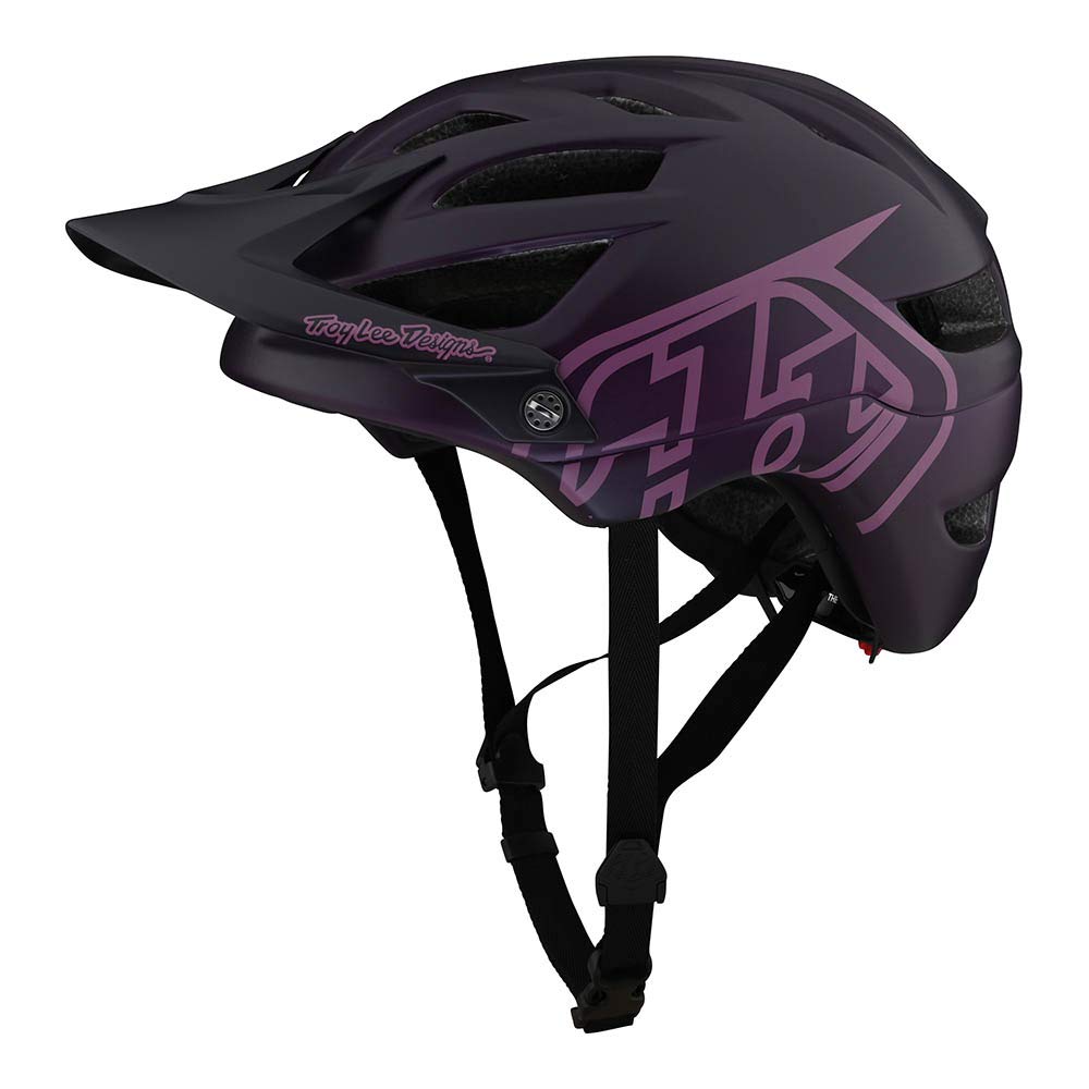 Troy Lee Designs Adult | All Mountain | Mountain Bike Half Shell A1 Helmet Drone (Mauve, MD/LG)