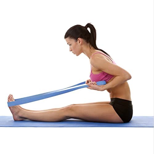 sur Yoga Mat Strap (5Colors), Easy-Cinch Sling, Adjustable and Durable Carrier & Stretching Strap, The Must-Have Multi-Purpose Straps for Your Exercise (Light Blue), 63 inch