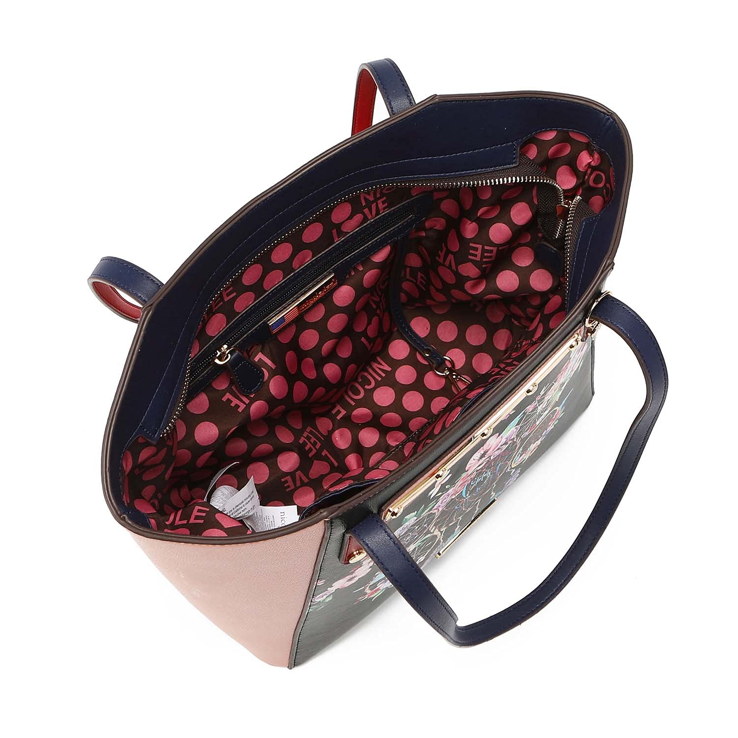 Nicole Lee Dream ofAll Colors 3 Piece Set (Shopper, Mini Dome Satchel, Pouch)