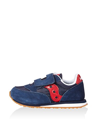 Saucony Boy's Originals Jazz Hook & Loop (Toddler/Little Kid) Navy/Red 6.5 Toddler W