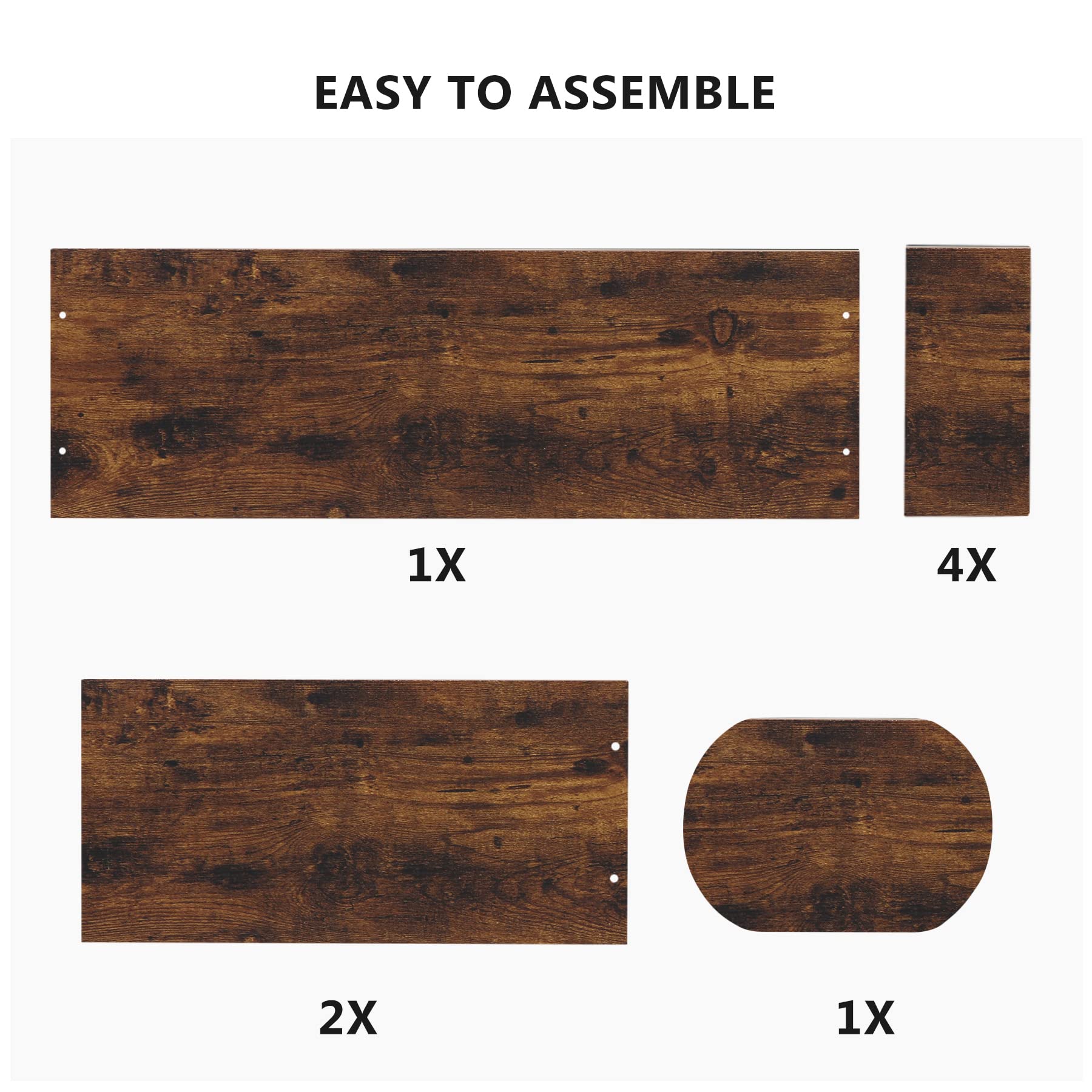 Tribesigns 3 Shelf Monitor Stand Riser Bamboo with Adjustable Length and Angle (Brown)