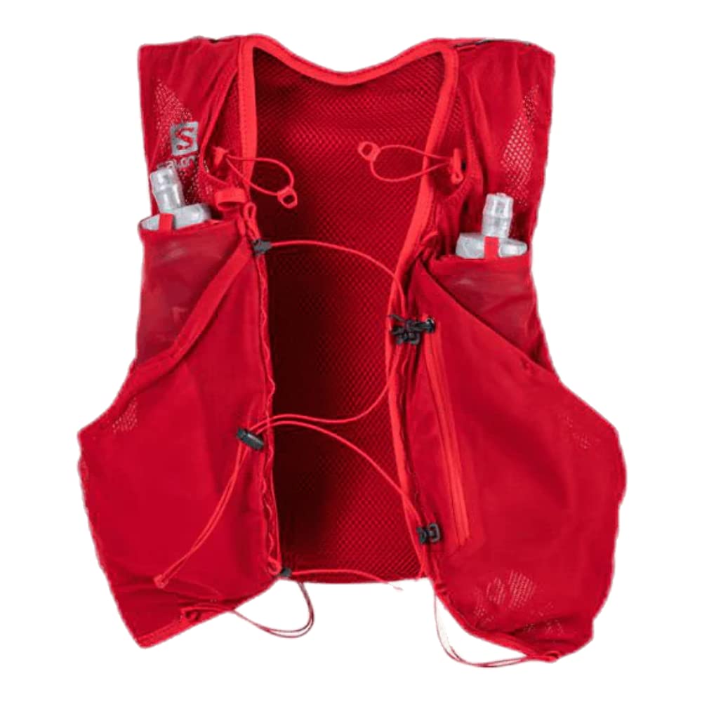 Salomon Advanced Skin 5 Set Unisex Trail Running Vest Backpack, Goji Berry, Small