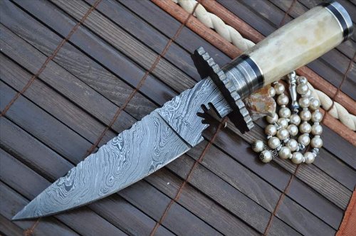 Perkin - Custom Handmade Damascus Hunting Knife Sheath - 2209