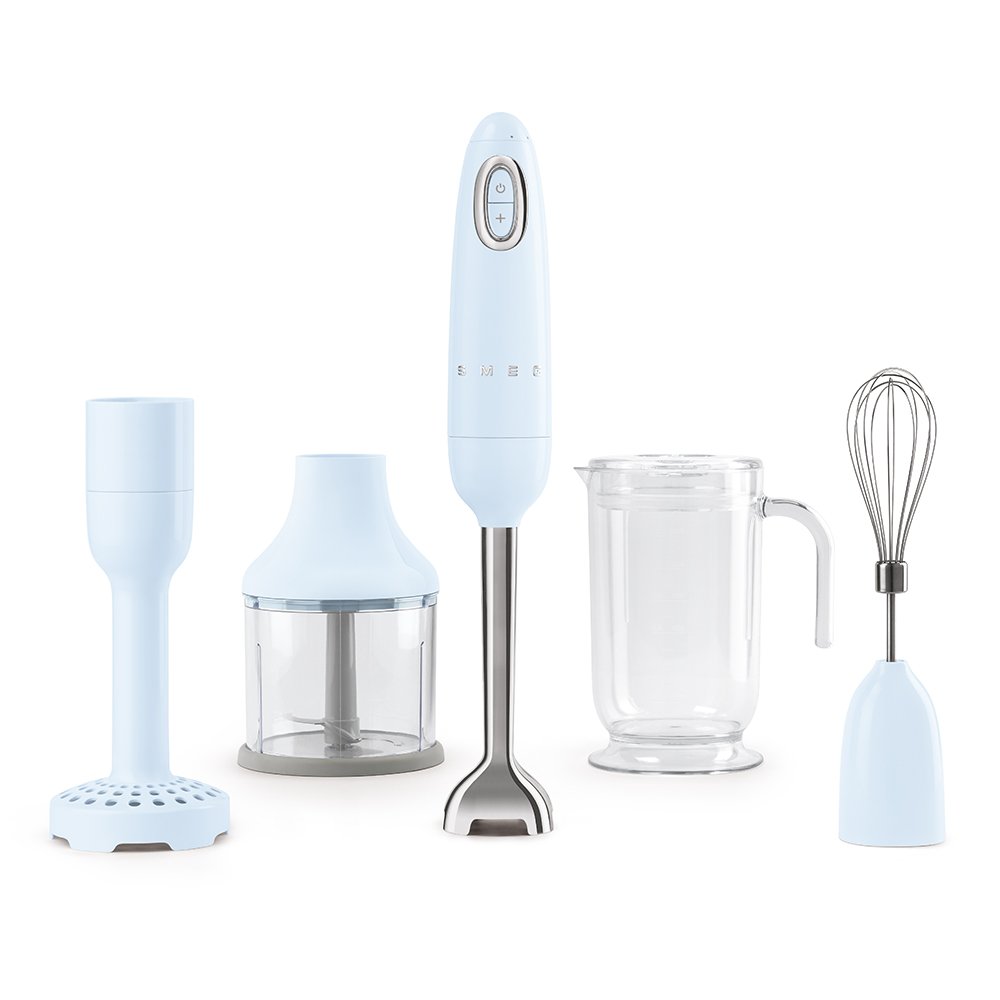 Smeg HBF02PBUS Hand Blender, Pastel Blue, One Size