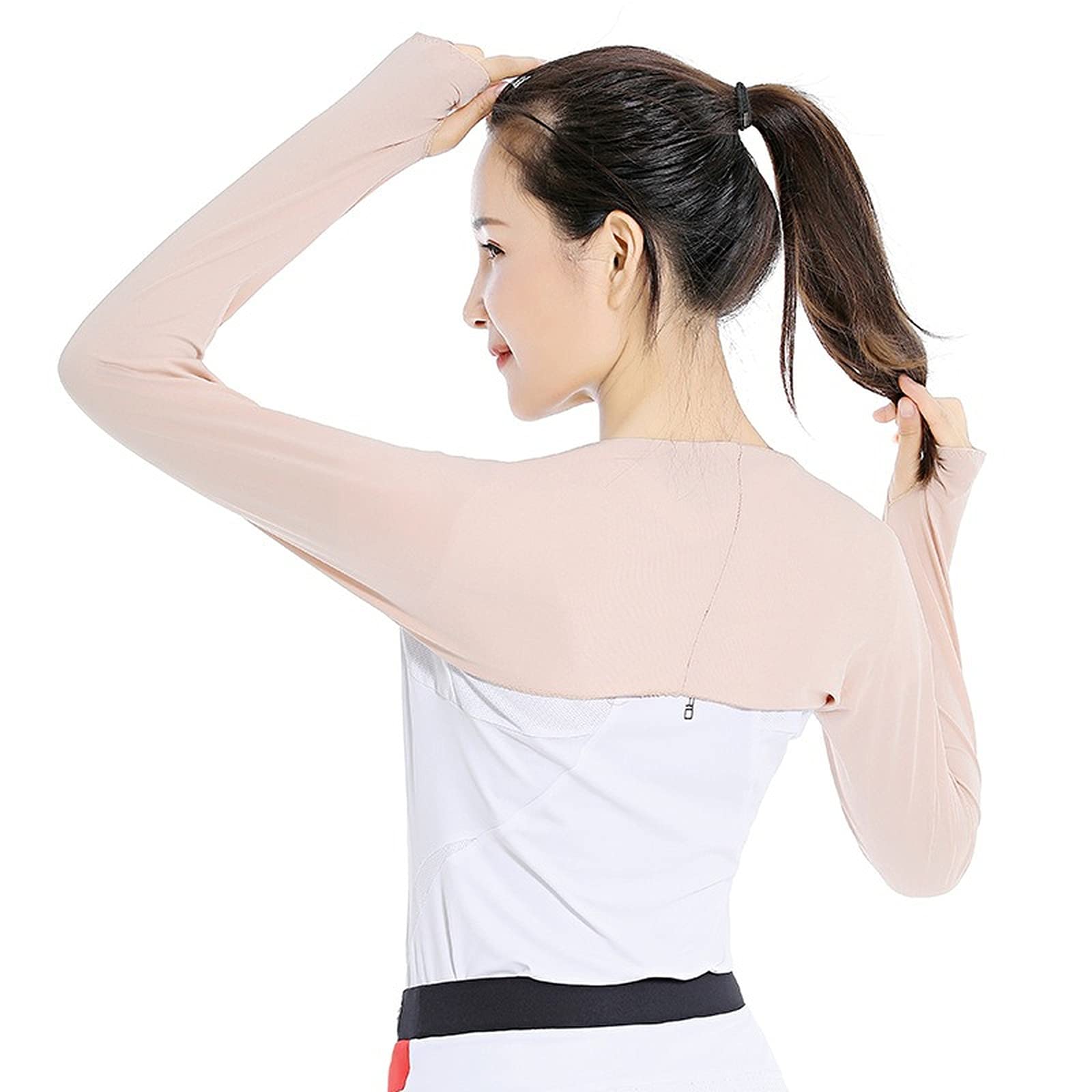 Shawl sun protection sleeve, ice silk cooling sun protection cover, suitable for ladies, golf, horse riding