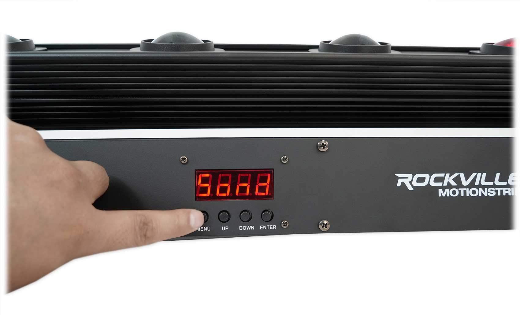 Rockville MOTIONSTRIP Motorized Moving Head RGBW Color Strip Wash/Beam Light Bar