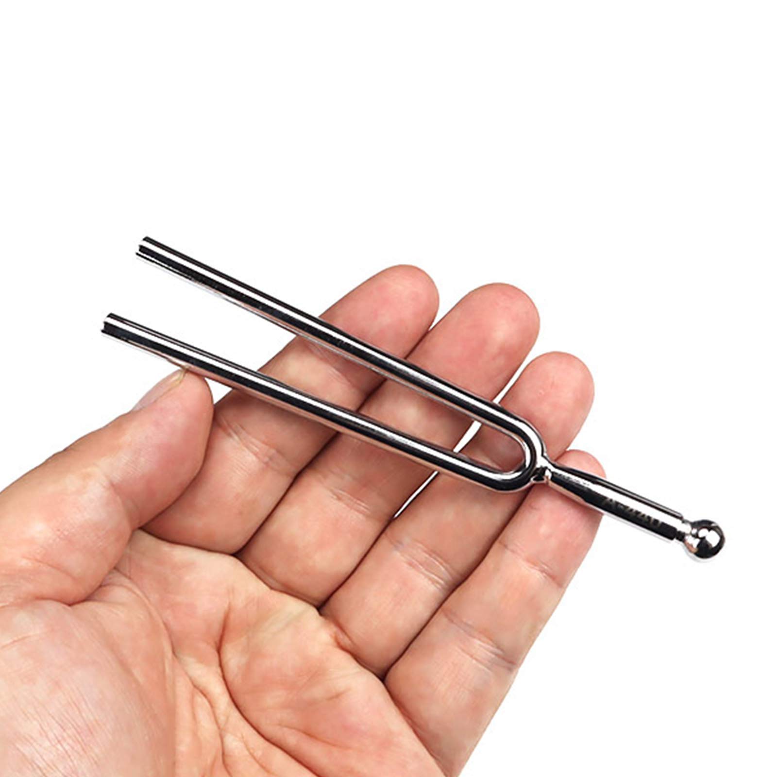 Tuning Fork,A 440Hz Tuning Fork for Musical Standard Instruments Violin Guitar Tuner Device (Silver)