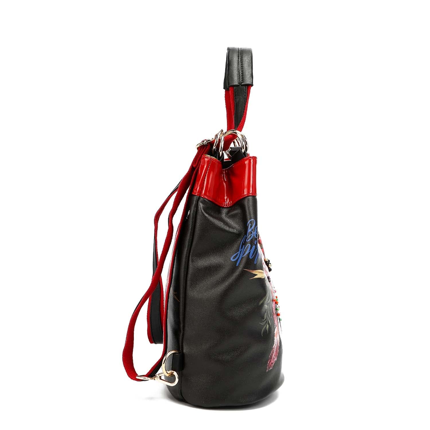 Nicole Lee MULTIFUNCTIONAL BUCKET BAG BACKPACK