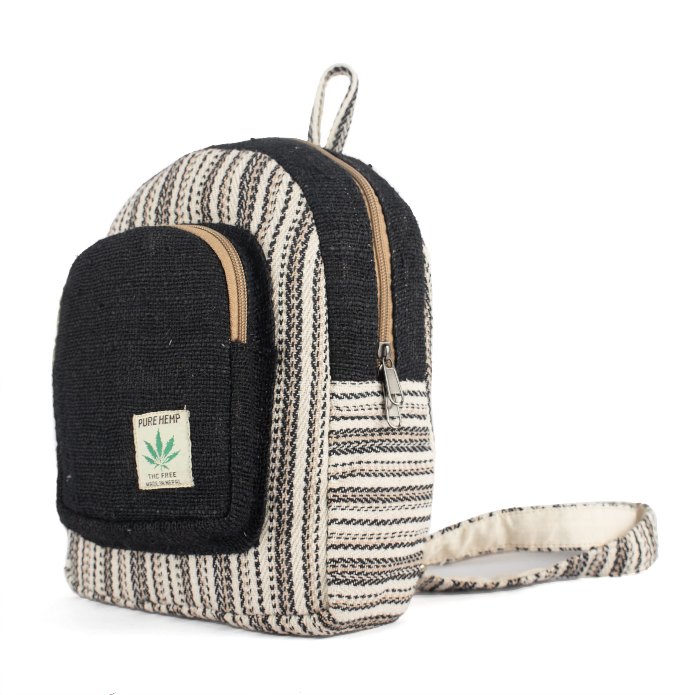 Reefelt Hemp & Gheri Mini Backpack (Charcoal)
