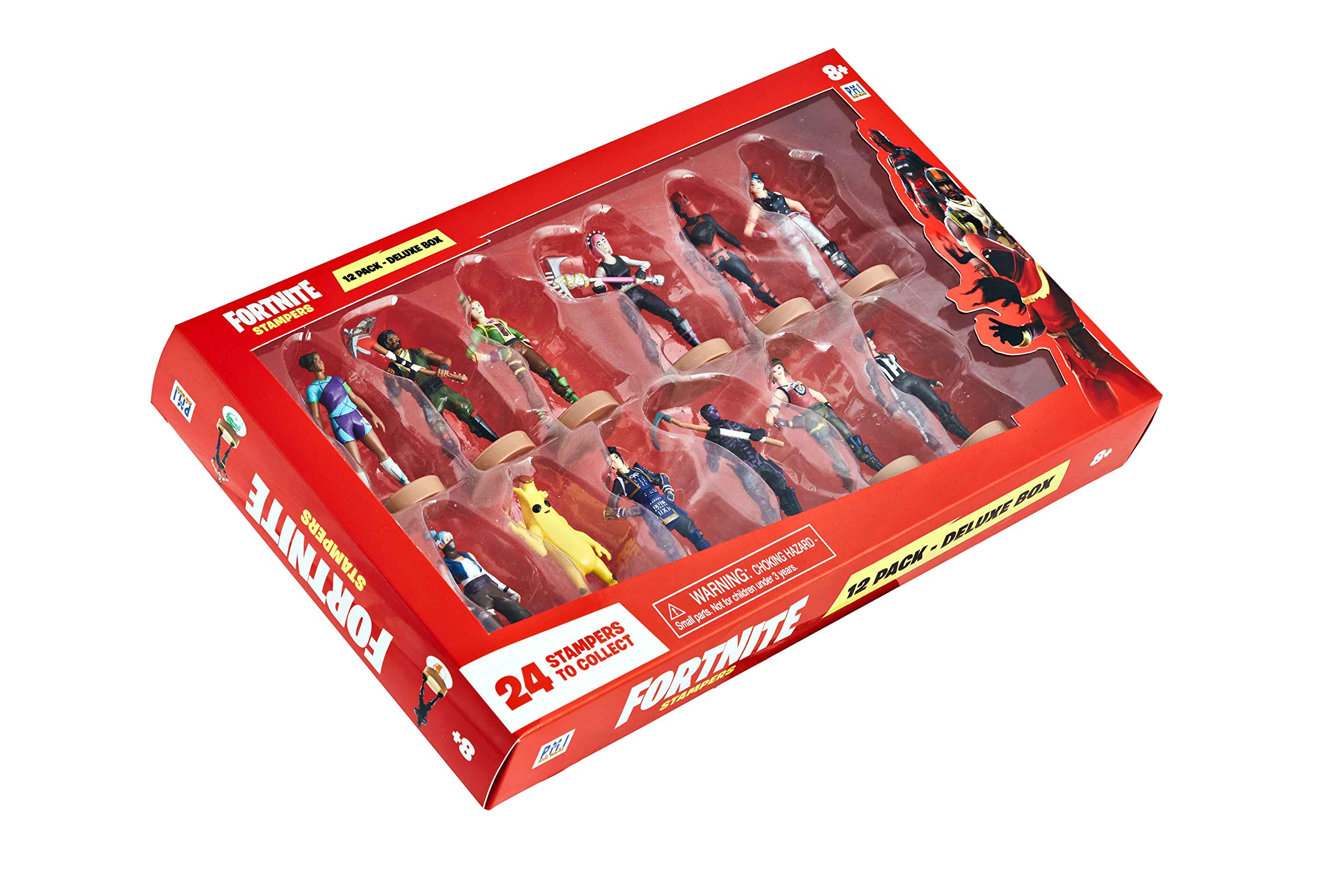 P.M.I. Fortnite Toys - Authentic Action Figures with Stamp, 12 Pack Deluxe Box β Elite Agent, Scratch & Other Popular Fornite Battle Royale Characters β Series 3 Collection for Boys & Girls (2-A)