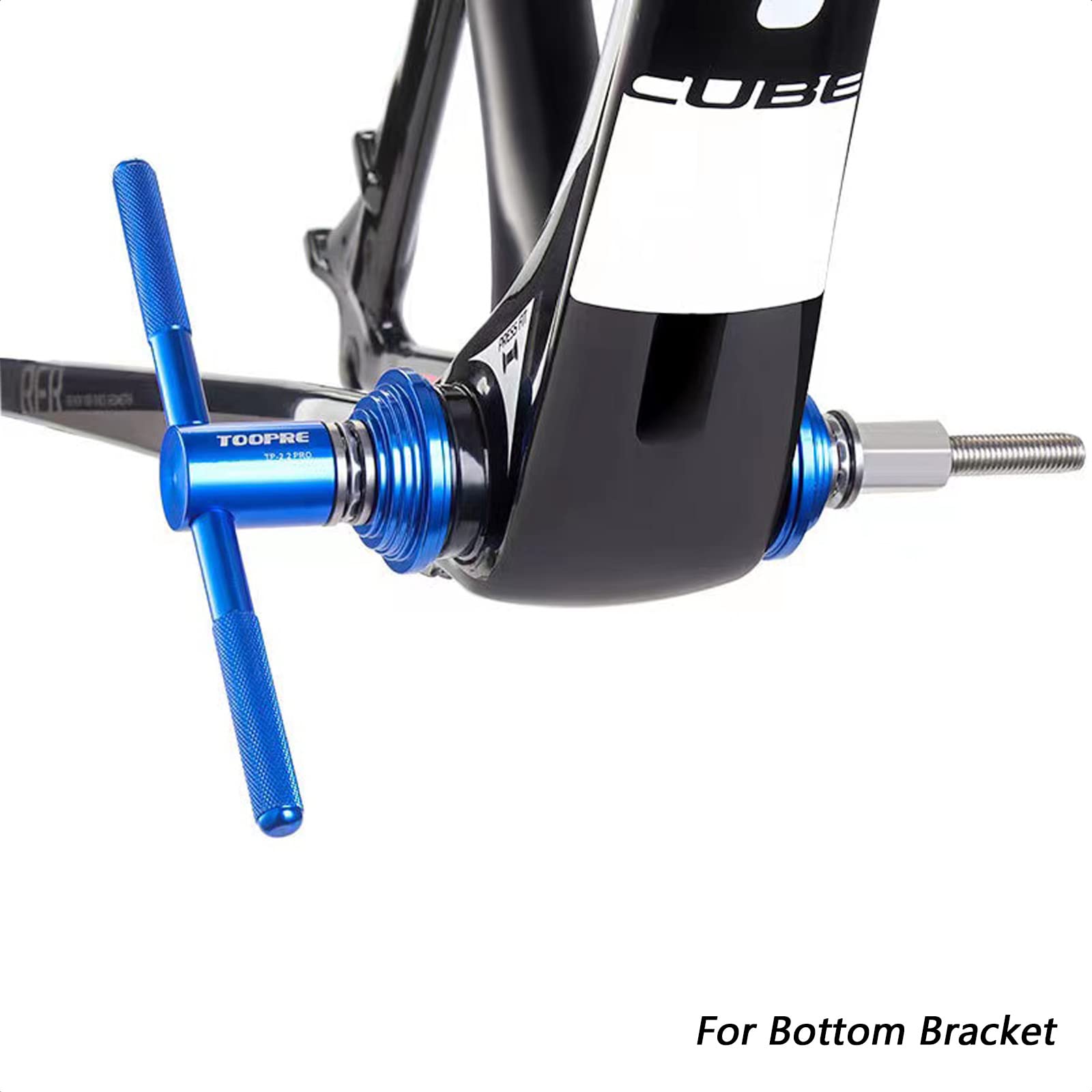 TISEKER Upgraded Version - Bike Headset Cup and Bottom Bracket Press Installation Tool, Head Parts Press-in Tool, BB Repair Tool for Mountain Bicycle, Road Bike, MTB