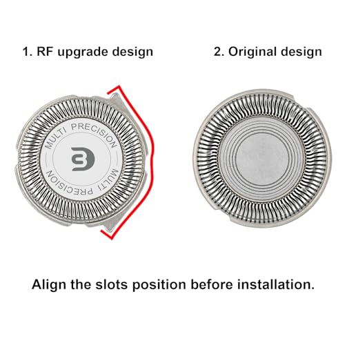 Replacement Heads For Norelco 3000 Replacement Blades Compatible With Philips Norelco Shaver 2500 S1311/82 & 3500 S3212/82 Heads.