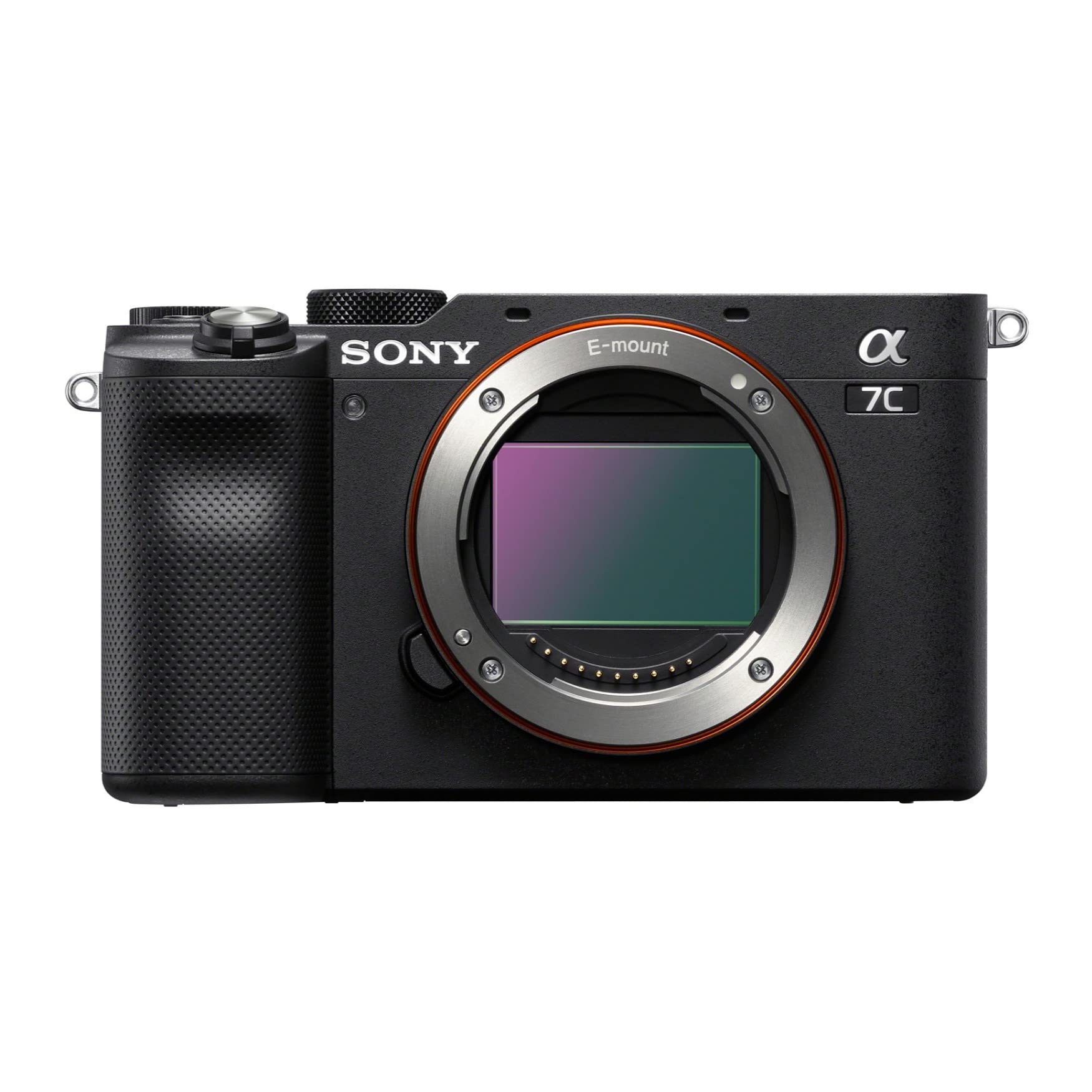 Sony Alpha a7C Full-Frame Compact Mirrorless Camera Body (Black) Bundle with Battery and Dual Charger (2-Pack),Gadget Bag with Accessory and Cleaning Kit, Software Suite and Memory Card (5 Items)