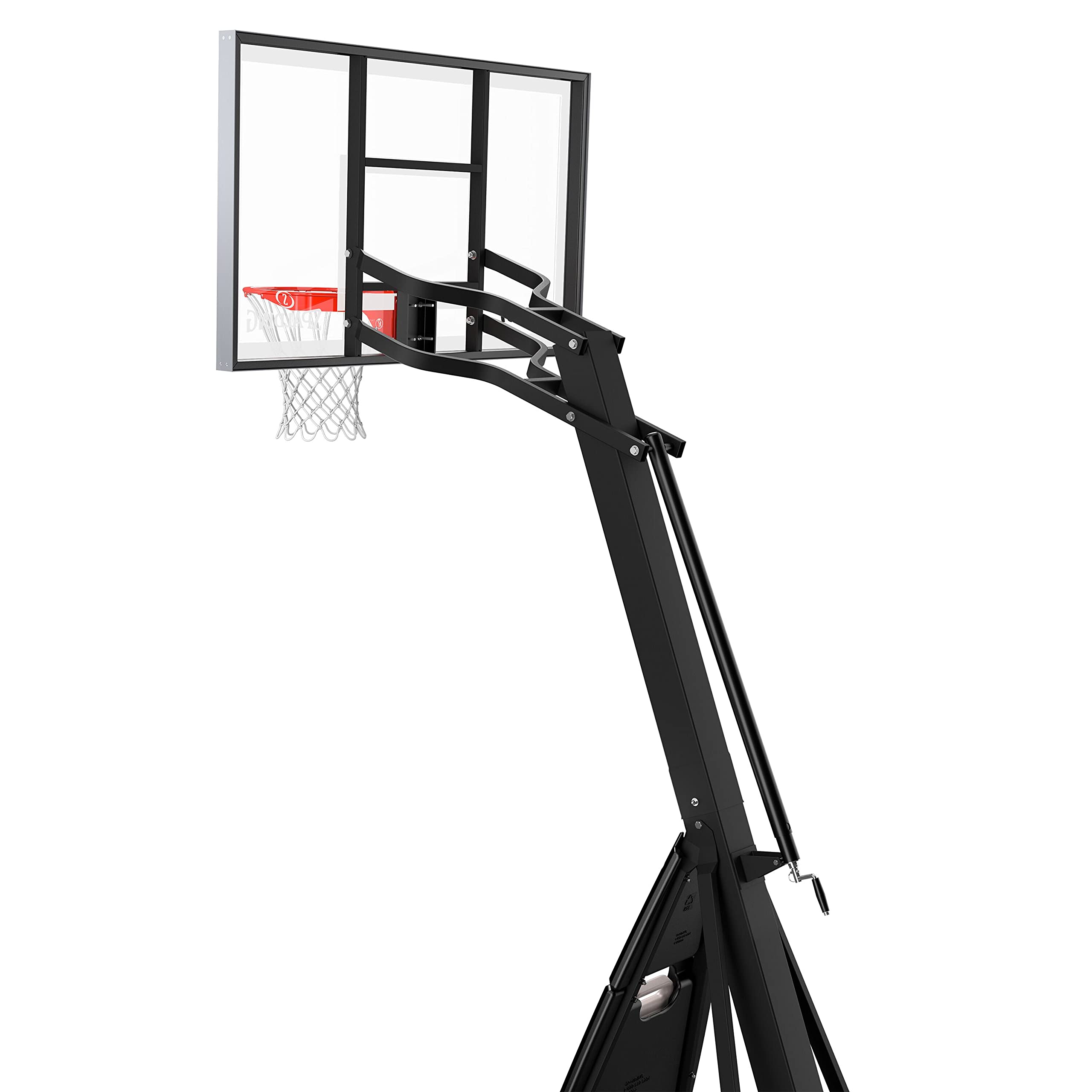 The Beast 54, 54" Glass, Alum Trim, 2 Piece 4" Pole, Screw Jack Lift, Arena Slam Rim, Power Move