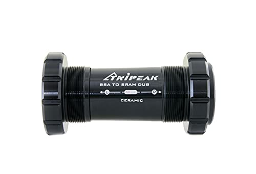TRiPEAK Bottom Bracket BSA/ITA/C60/CR1/T47, with Ceramic Bearings for 22mm SRAM Dub & 22/24mm GXP Crankset, Threaded BB Compatible with Trek, Giant, Specialized, Canyon, Campagnolo Frame