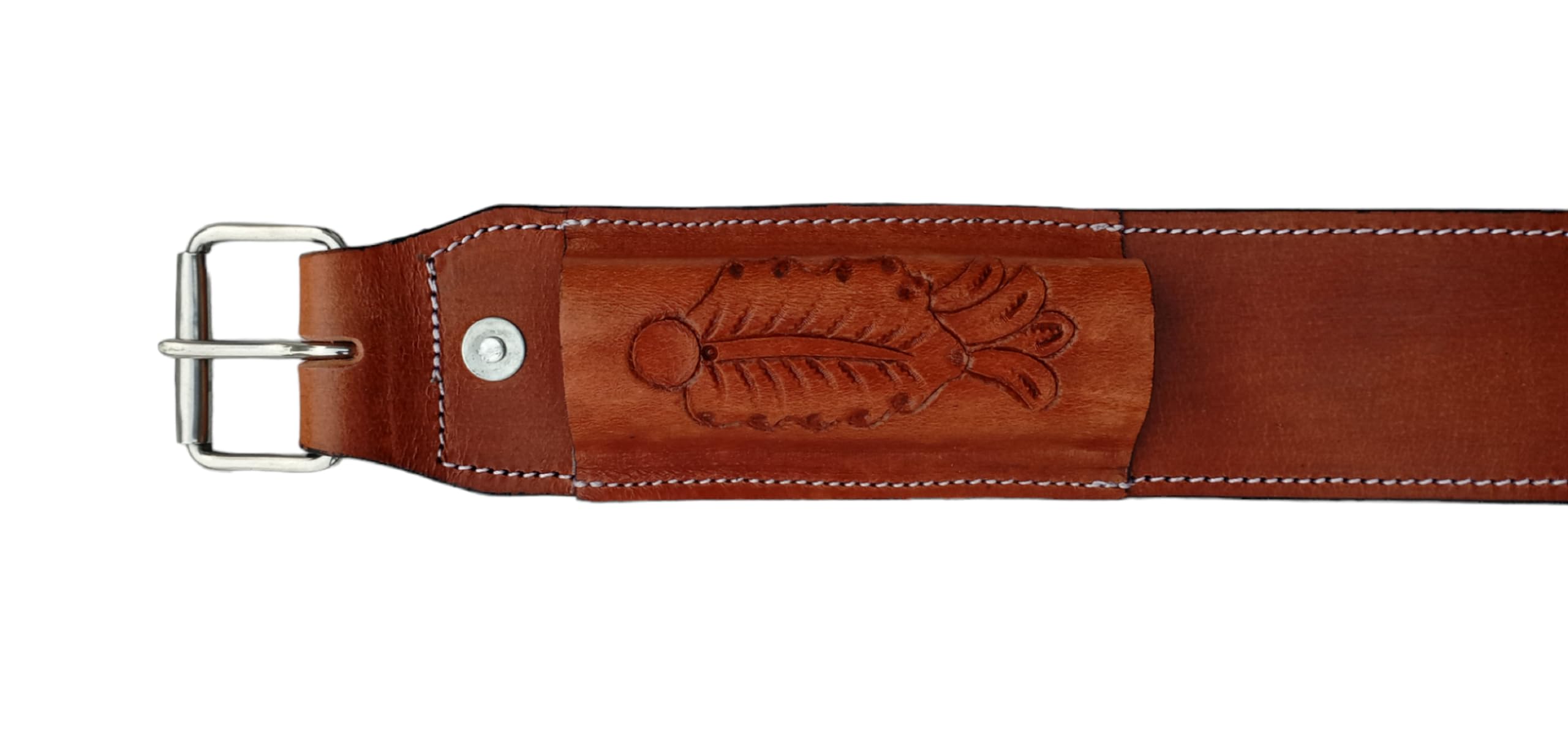 RAAVILS Horse Western Leather Complete Flank Cinch Set Rear Flank Back Cinch Girth Saddle Billets TACK Horse Cinches (Leather)