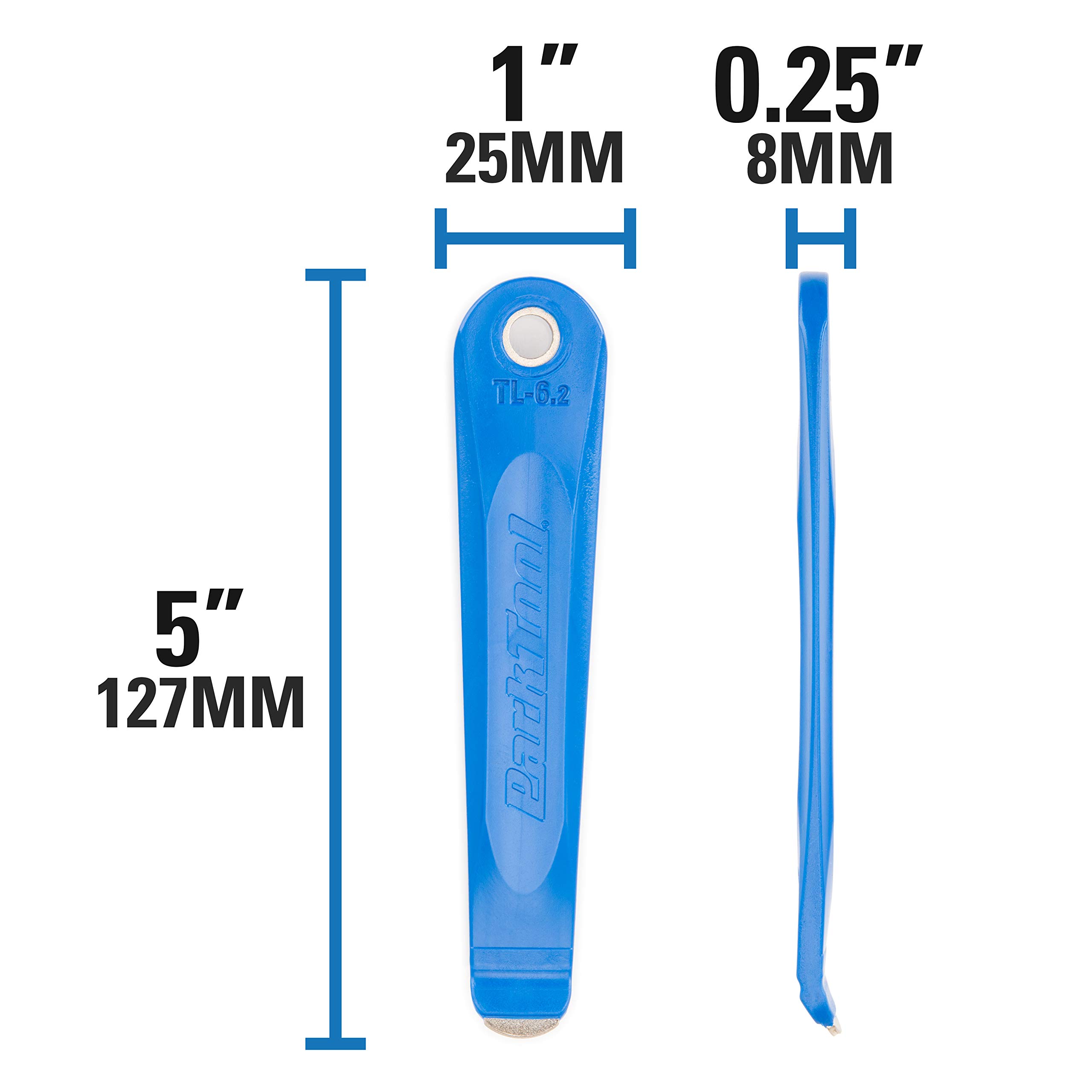 Park Tool TL-6.2 Steel-Core Tyre Lever Carded Tool (Set of 2)