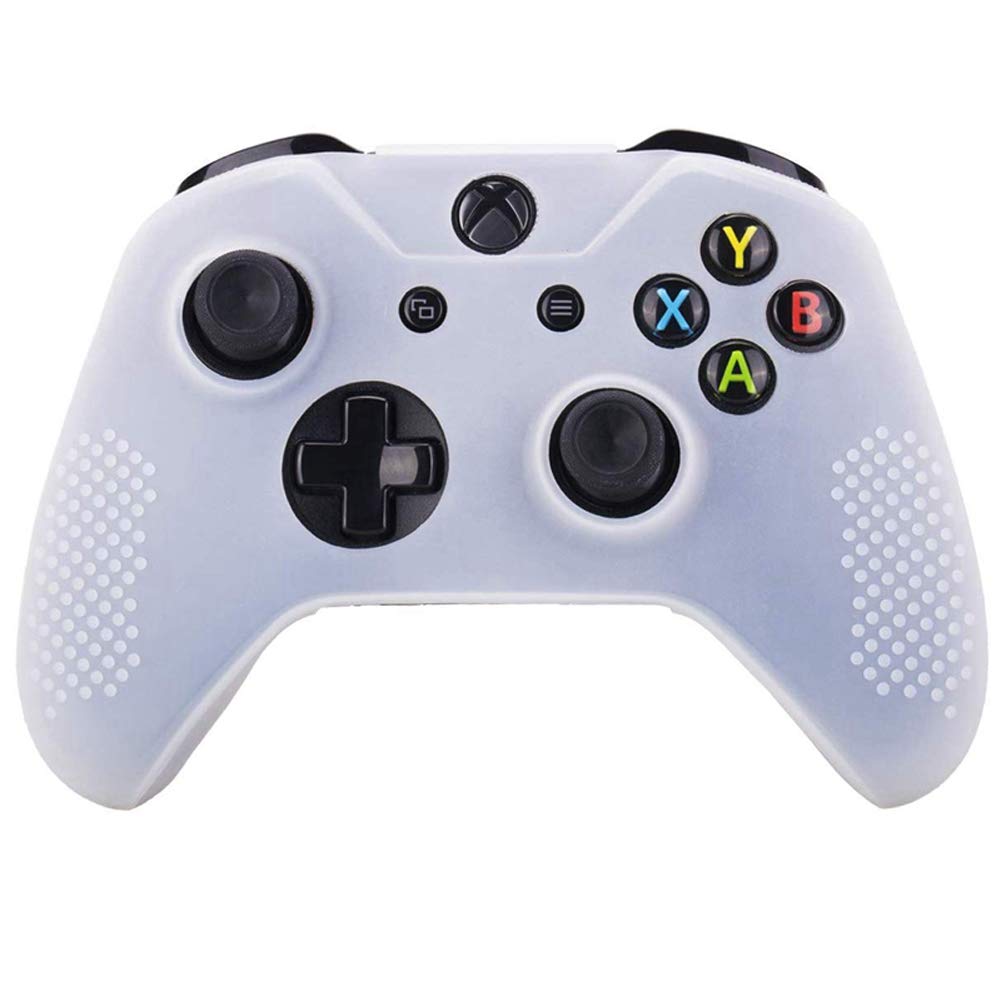 Sololife Xbox One Controller Skin Grip Silicone Case Anti-Slip Protective Grip Cover for Xbox One S & One X Controller with 2 Thumb Grips