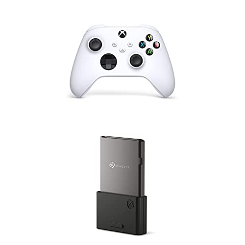 Xbox Controller with Seagate Storage Expansion Card for Xbox Series X|S 1TB Solid State Drive
