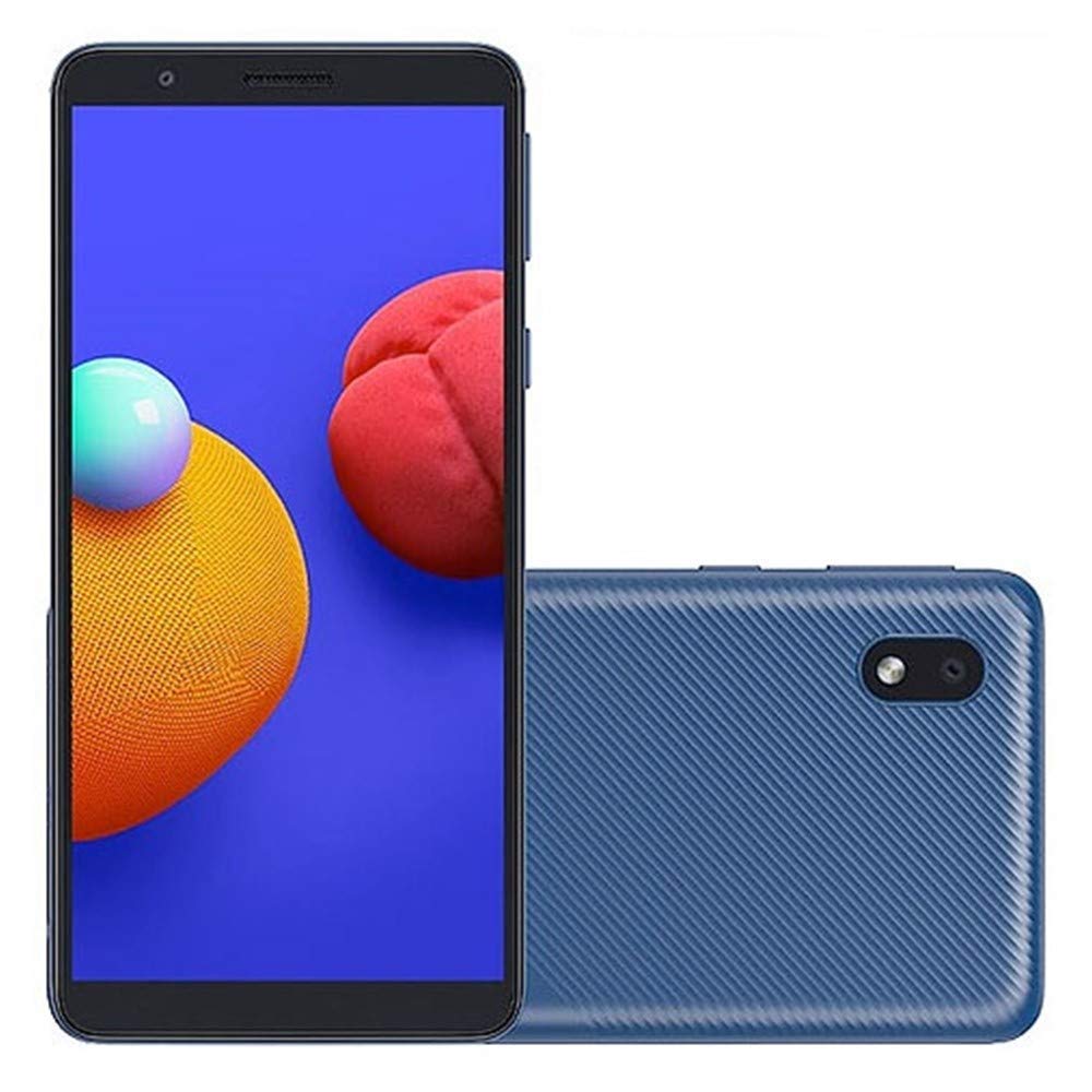 Samsung Galaxy A01 Core (16GB, 1GB RAM) 5.3", 3000mAh Battery, US & Global 4G LTE GSM Unlocked International Model - A013M/DS (Blue) (Renewed)