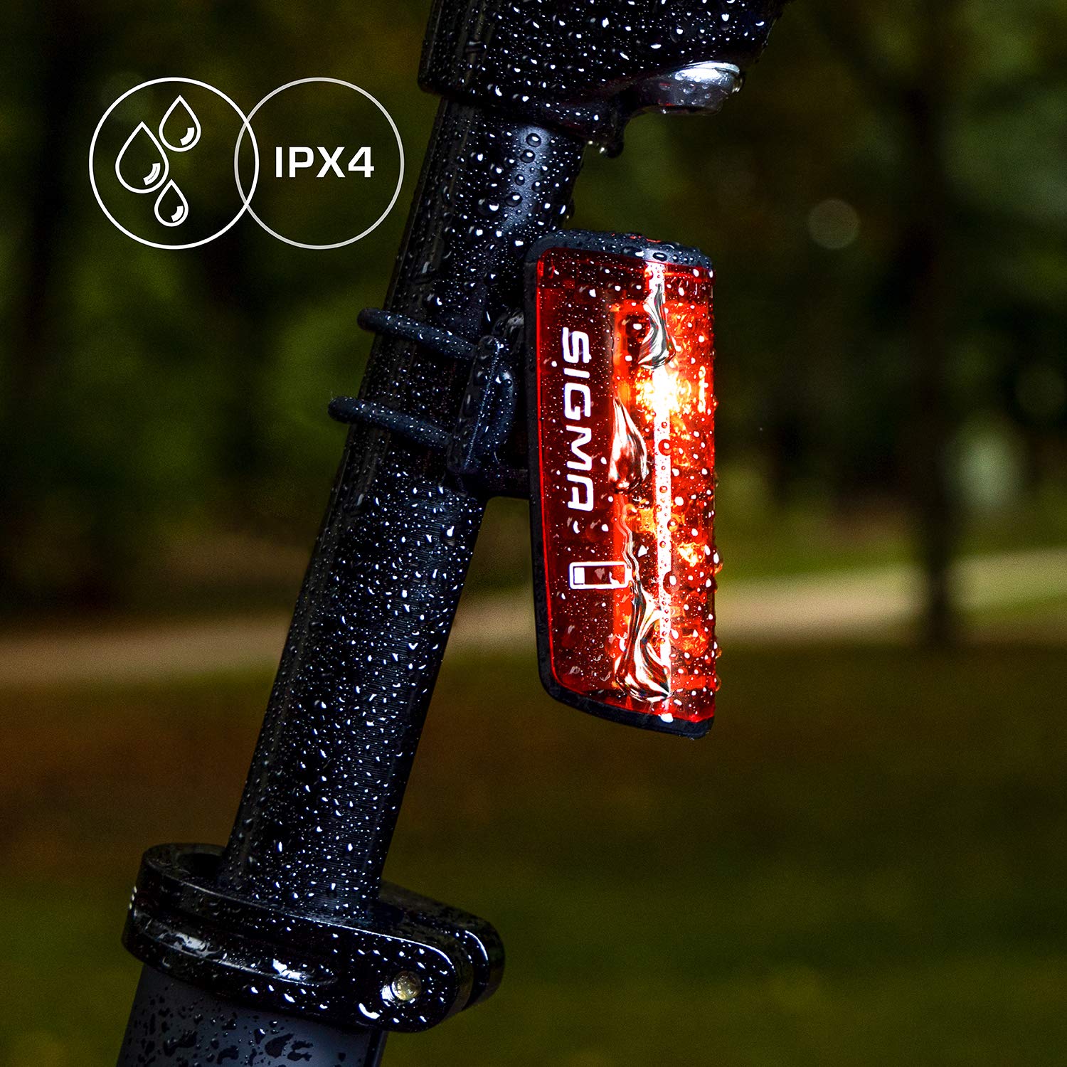 SIGMA Sport Blaze LED Bicycle Light Battery Rear Light with Brake Light German Road Traffic Act StVZO Approved