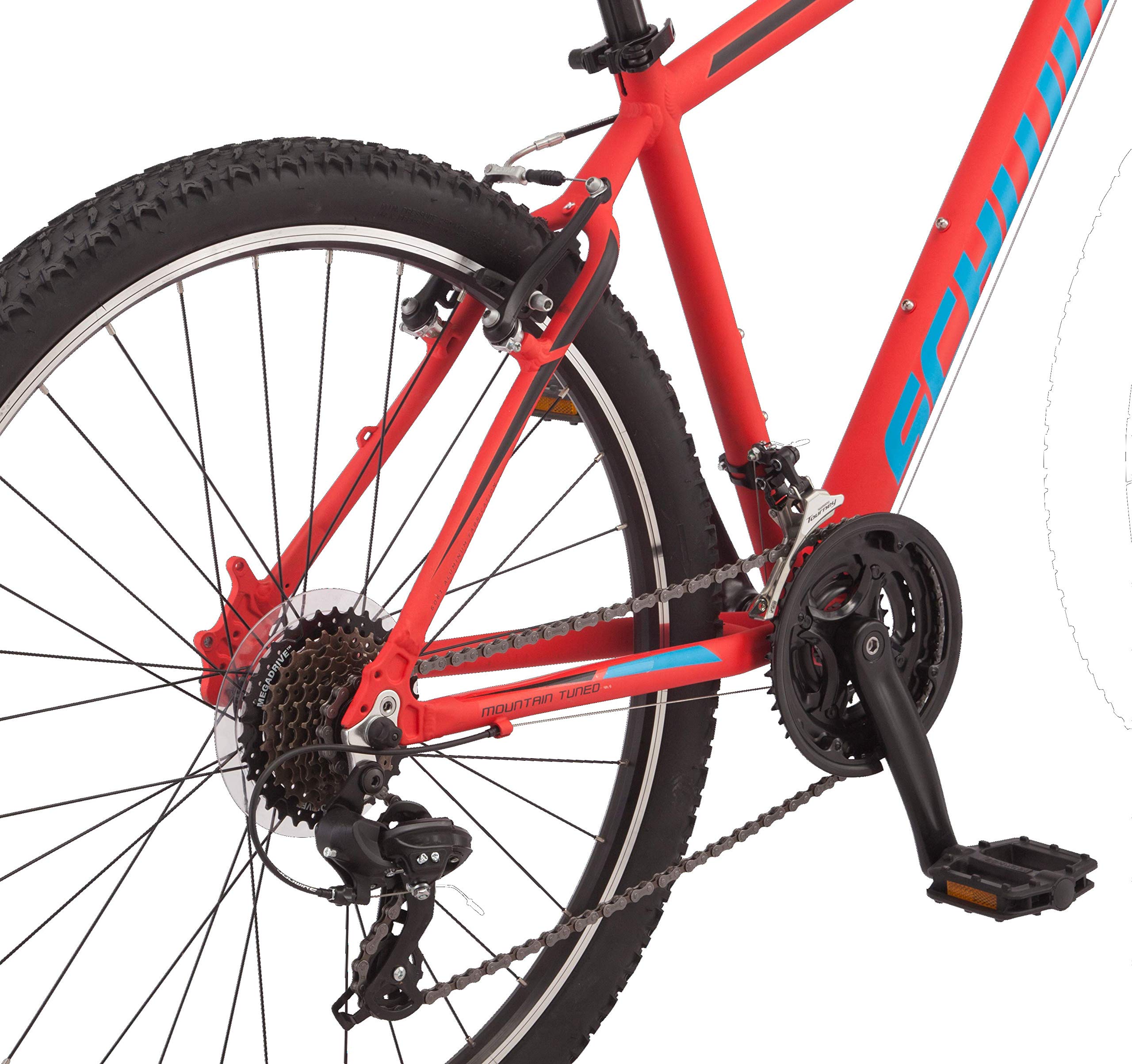 Schwinn Mesa 3 Adult Mountain Bike, 21 speeds, 27.5-inch Wheels, Large Aluminum Frame, Red