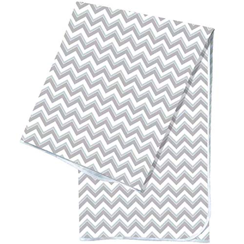 Youngever 42 Inch x 42 Inch Washable Highchair Splat Floor Mat, Splash Mess Mat, Food Catcher Art Craft Leak Proof Mat (Grey Wave)