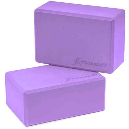 ProsourceFit Foam Yoga Blocks, High Density EVA Yoga Bricks 4βx 6β x 9β (Set of 2)